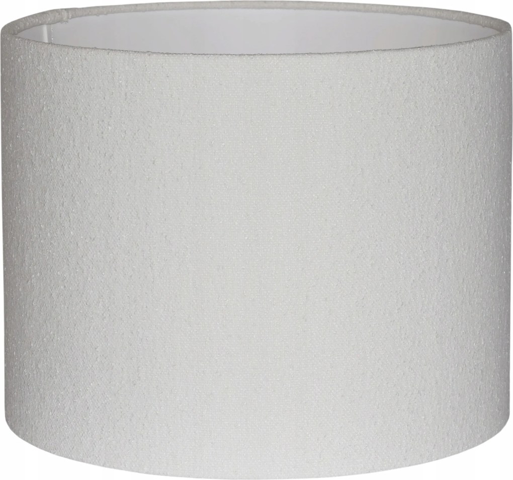 Stínidlo na stojací lampu Závěsný válec 25/20 cm E27 Bílý Boucle Venosa