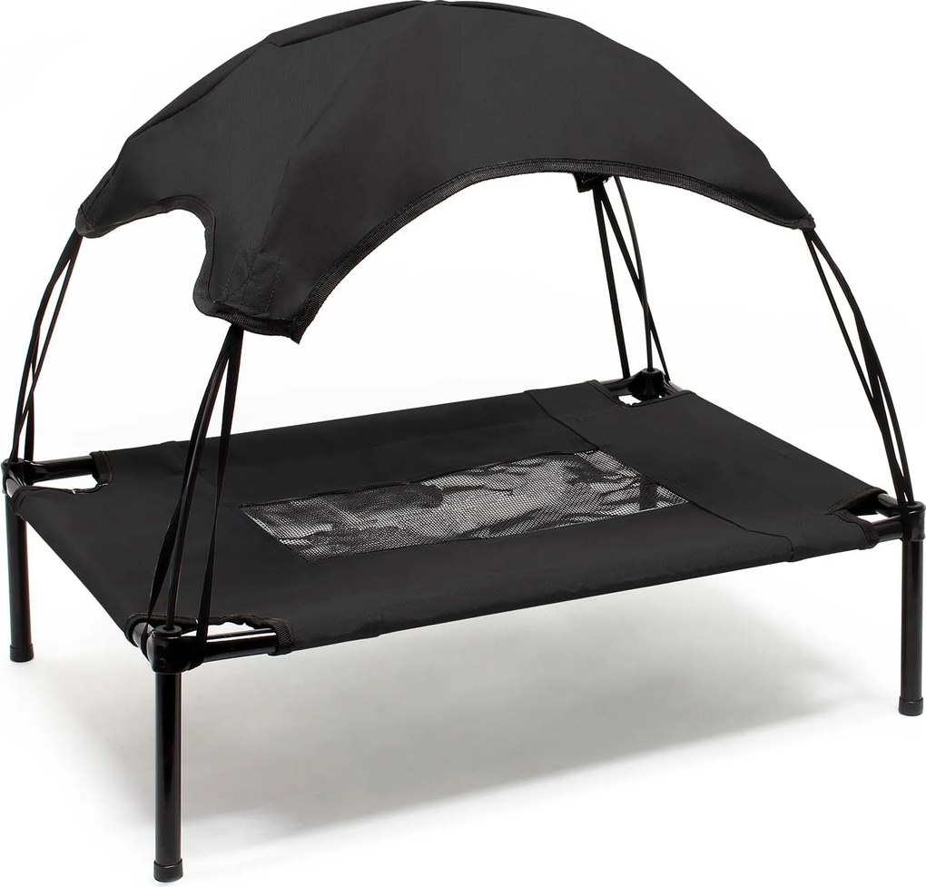 Lehátko pro psa fudajo – 76 × 60 × 16 cm, 25 kg, černá (61143)