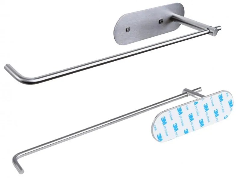 Erga Těsto, držák na kuchyňské papírové utěrky 32cm, nerezová, ERG-YKA-CH.CESTO