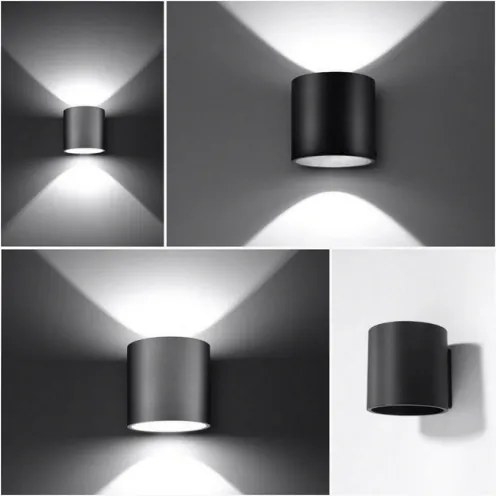 Nástěnné svítidlo SOLLUX Orbis 1 G9 1x40W bez zdroje SL.0049 šedá