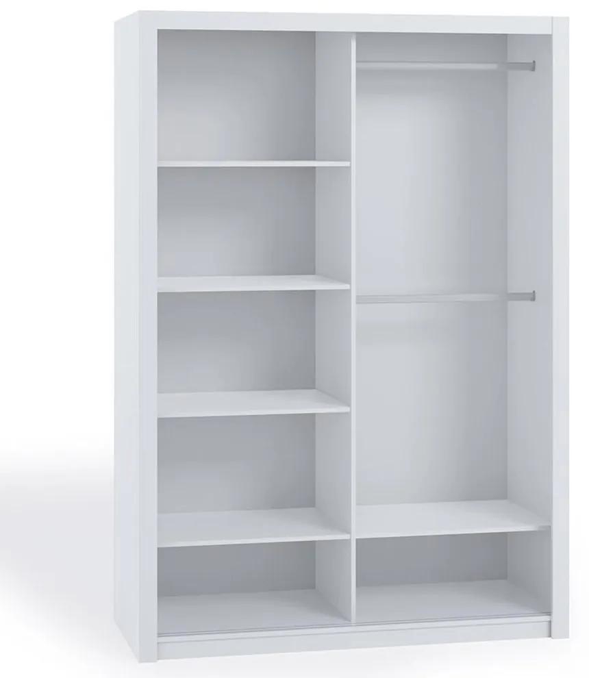 BONO b | šatní skříň | 180 cm | bez zrcadla | bílá