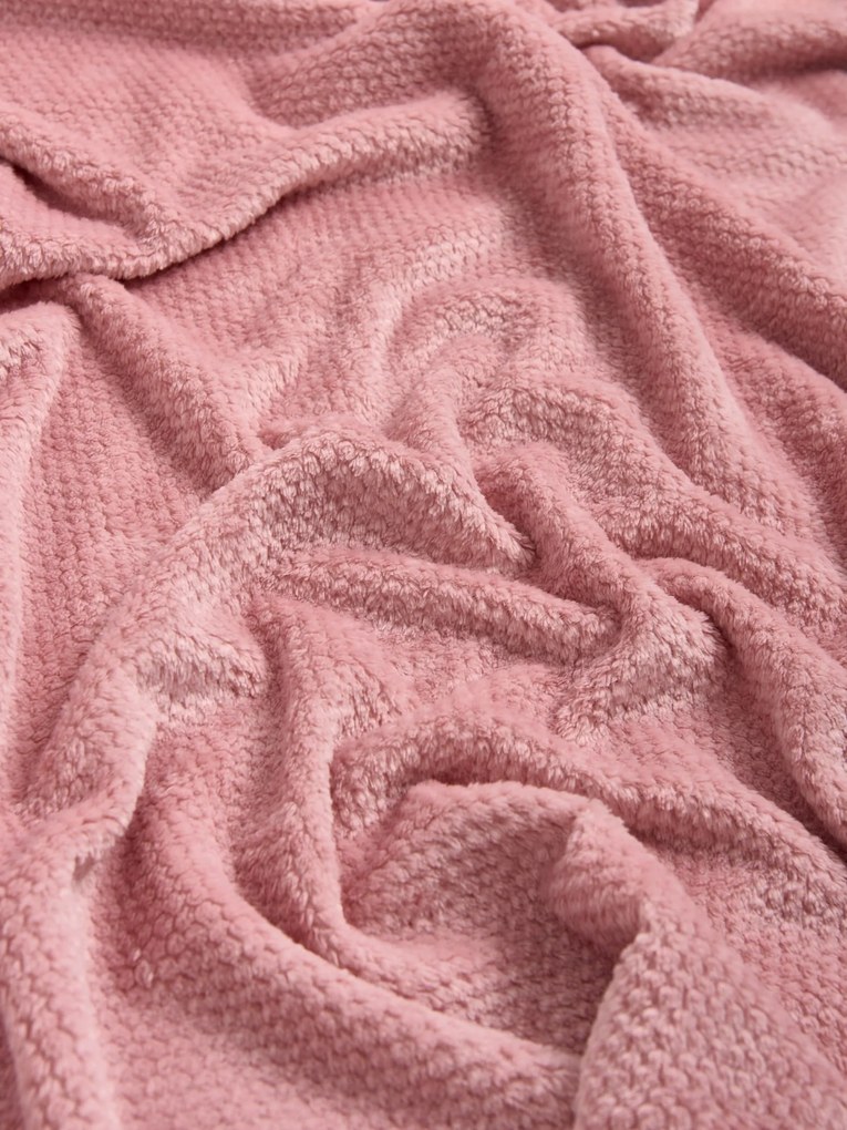 Sinsay - Hladká deka - pastelová růžová