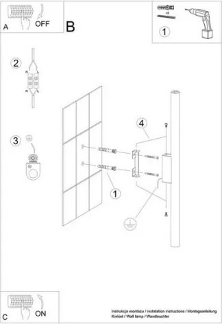 Nástěnné svítidlo SOLLUX PASTELO 2 černé G9 2x8W bez žárovky SL.1178