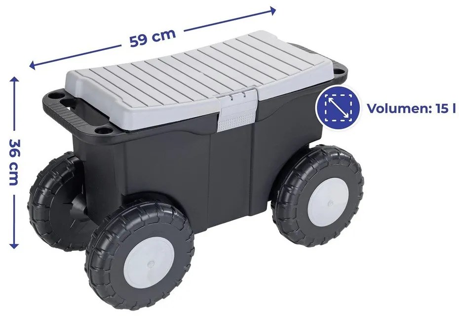 Zahradní box na kolečkách – Maximex