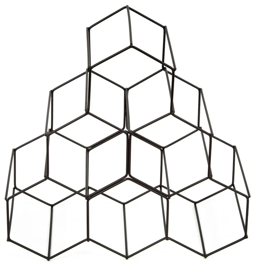 Černý stojan na víno Compactor RackMAT