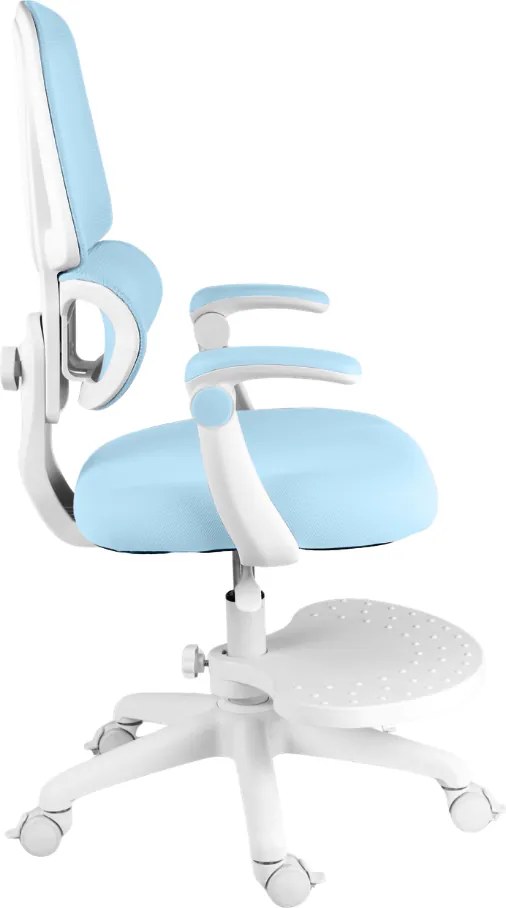 Dětská otočná židle Neoseat JUNI 023 — látka, pratelný potah, modrá