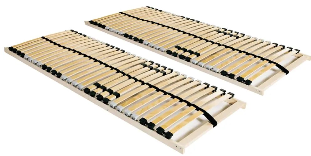 Lamelové rošty do postele 2 ks 28 lamel 7 zón 70 x 200 cm 3051416