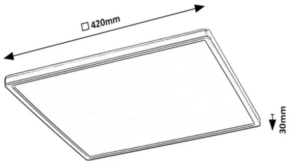 Rabalux 2291 - LED RGB Stmívatelné stropní svítidlo RASMUS LED/22W/230V + DO
