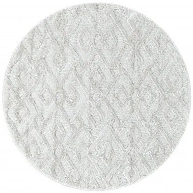 Ayyildiz, Kusový koberec Pisa 4708 Cream kruh, 200x200 (průměr) kruh, bílá, ložnice