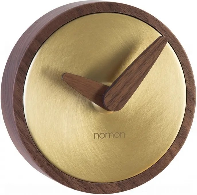 Nomon Atomo Gold 10cm nástěnné hodiny