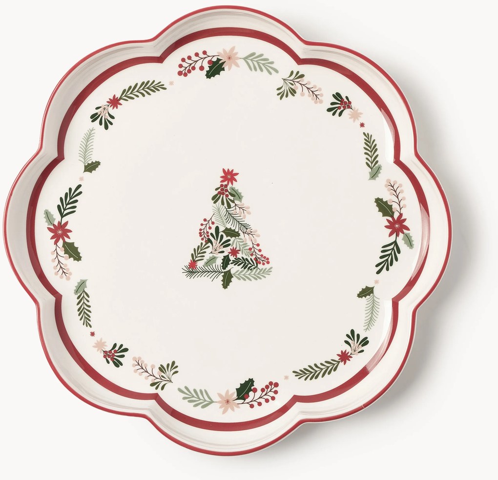 Sada porcelánových mělkých talířů Eve, 4 díly