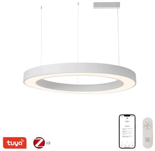 Immax NEO 07214L - LED Stmívatelný lustr PASTEL LED/68W/230V bílá 95cm Tuya + DO