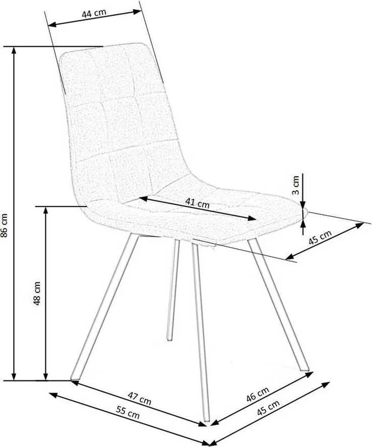 Jídelní židle Crowder, béžová / černá