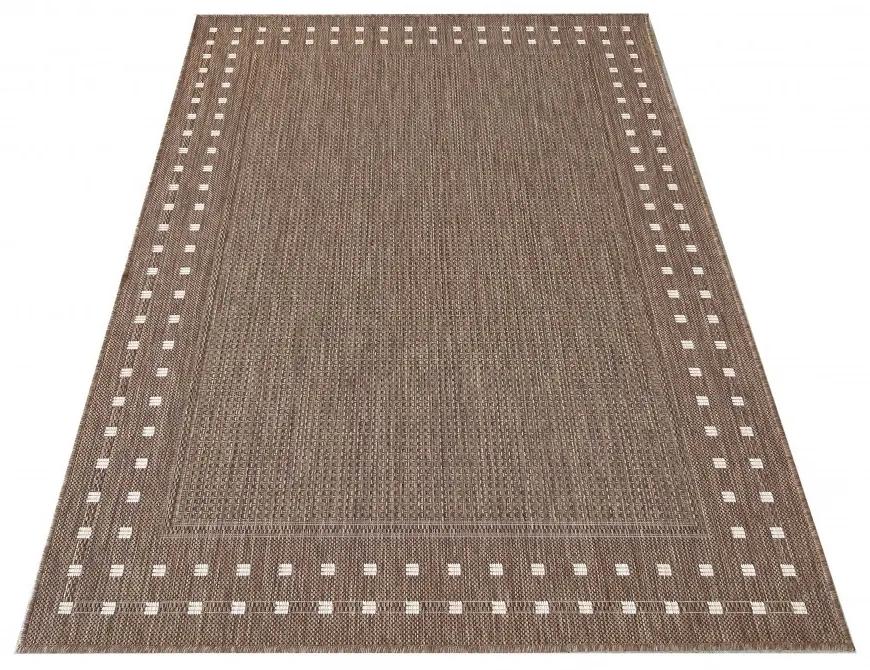 Béžový koberec s jednoduchým geometrickým vzorem Šířka: 200 cm | Délka: 290 cm