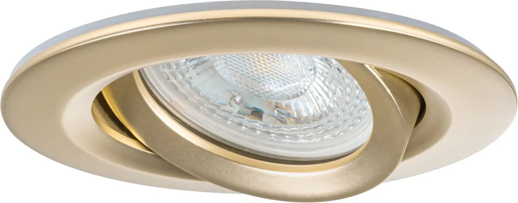 P 92408 LED vestavné svítidlo Nova Plus 3ks sada IP65 kruhové 93mm 30° GU10 3x6W 230V stmívatelné 2700K zlatá mat - PAULMANN