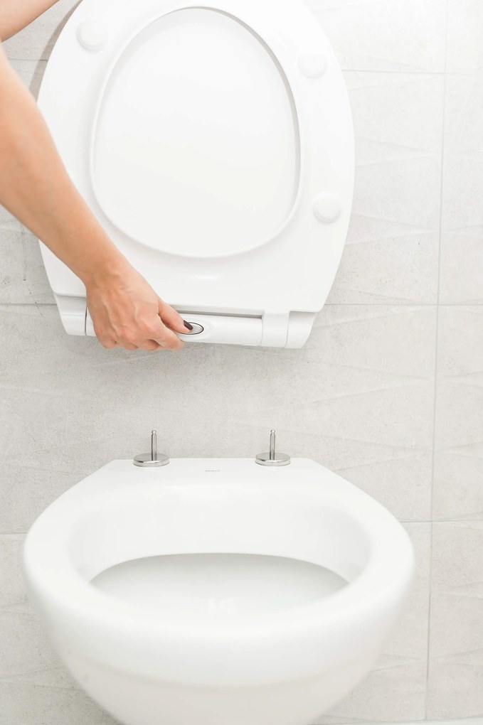 Laveo WC prkénko Duroplast Soft Close Slim - ADA_600E, bílá