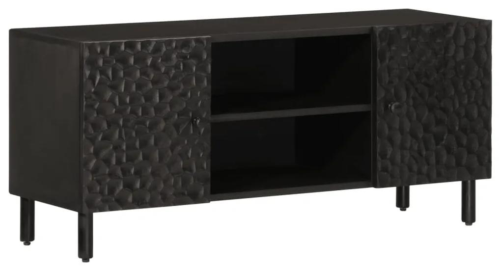 TV skříňka černá 105x33x46 cm masivní mangovníkové dřevo - Default Title