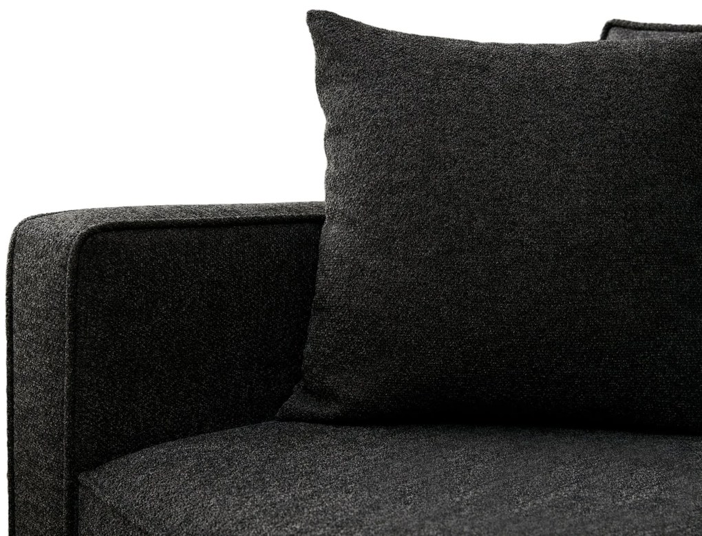 Hanah Home Třímístná pohovka BERLIN antracitová 222 cm 825BLC2796