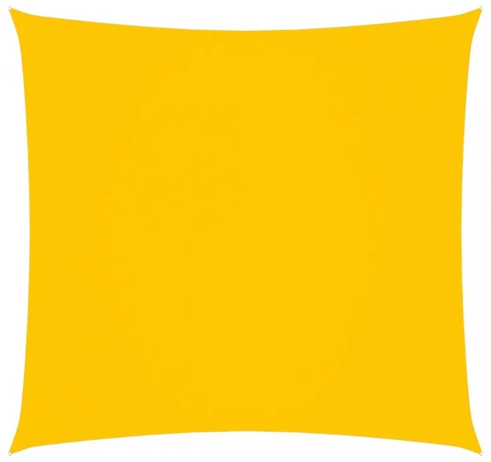 Stínící plachta čtvercová 2 x 2 m oxfordská látka Dekorhome Žlutá