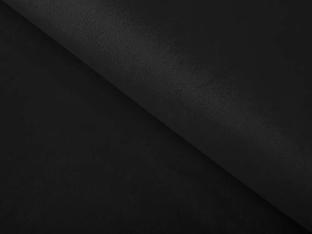 Biante Sametový čtvercový ubrus Velvet Premium SVP-023 Černý 40x40 cm