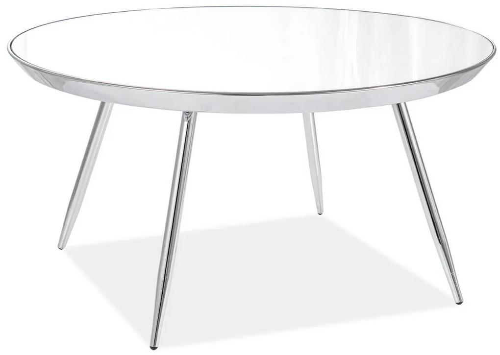 Konferenční stolek BORA B kov chrom, zrcadlo | BIANO