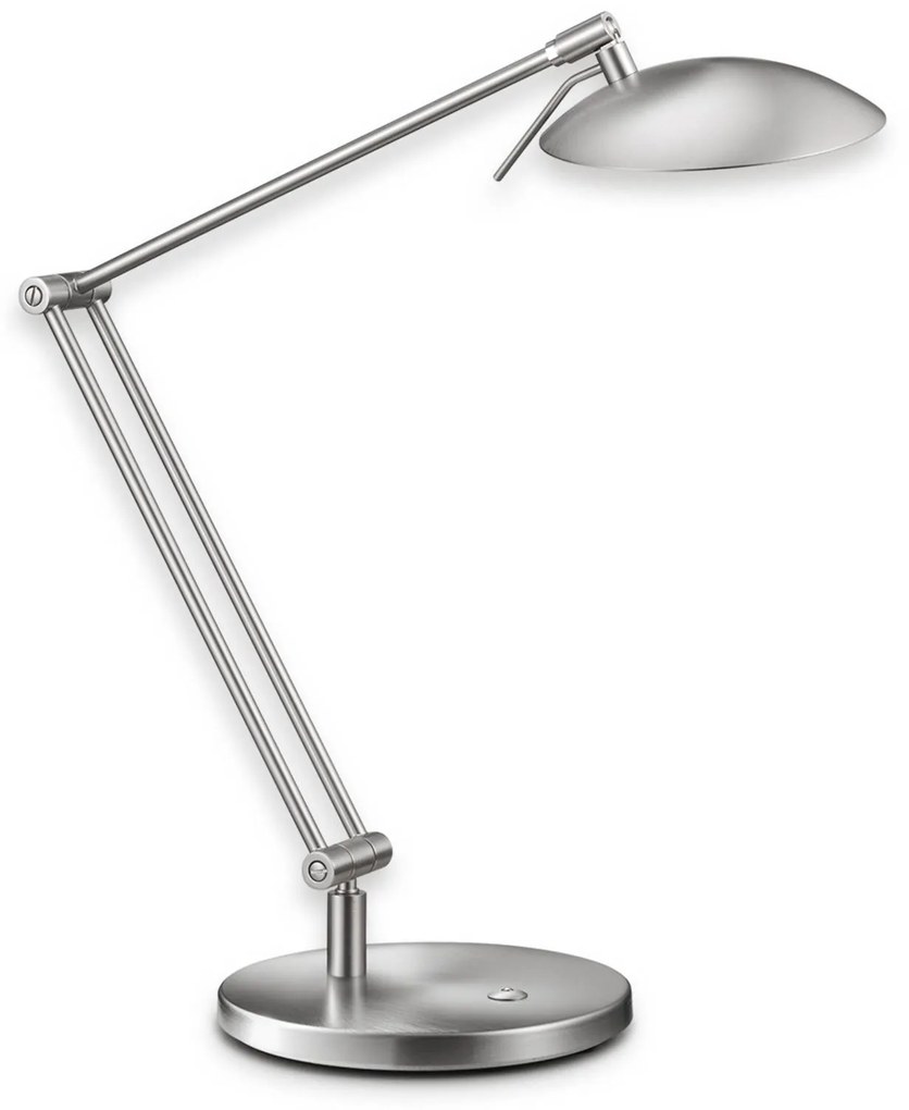 Stolní lampa LED Coira, matný nikl