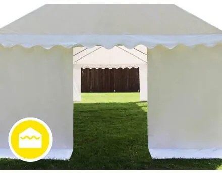 Párty stan 4x6 m PVC Standard Ohnivzdorný Barva: Zeleno-bílá