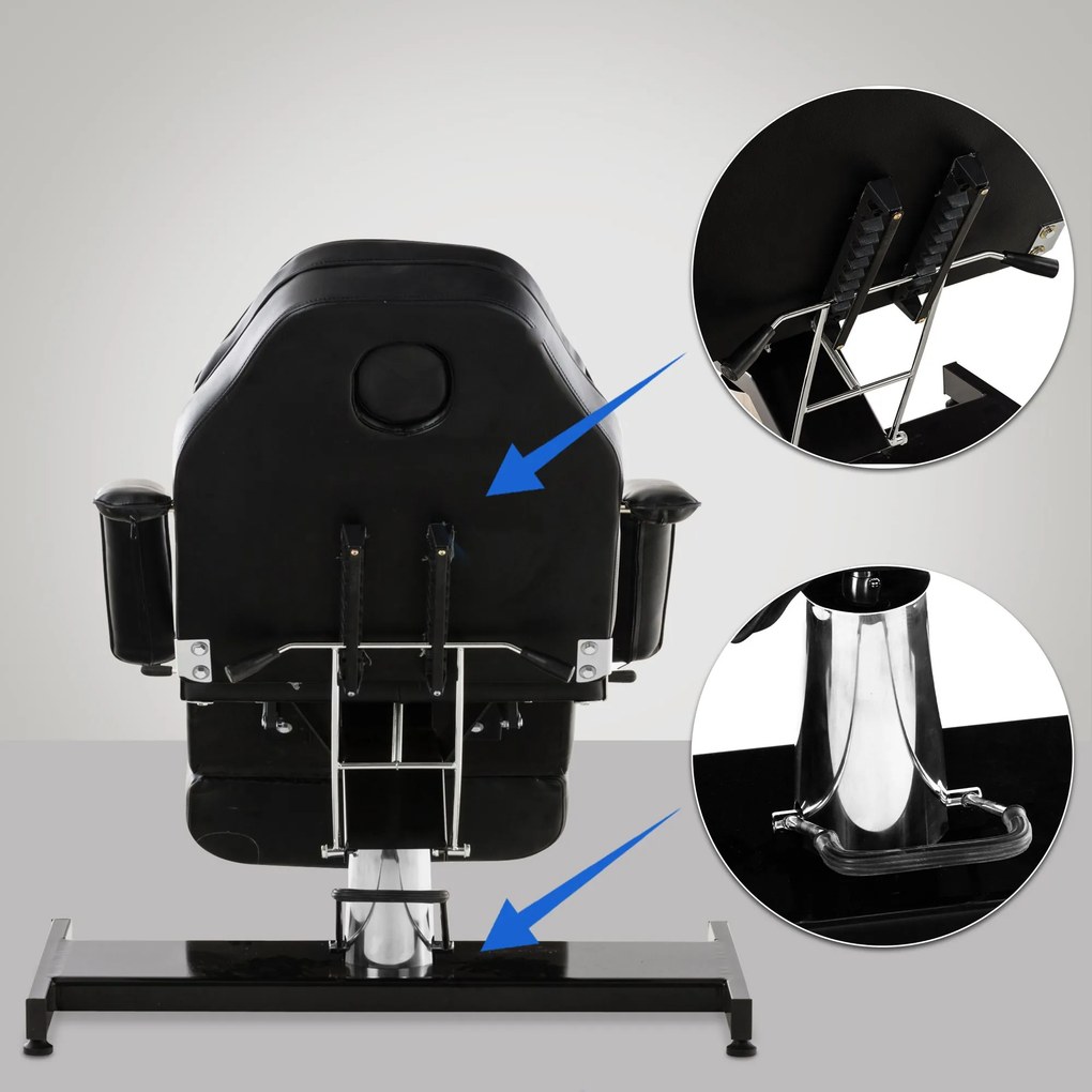 Hydraulické kosmetické lehátko Split V2 – černá