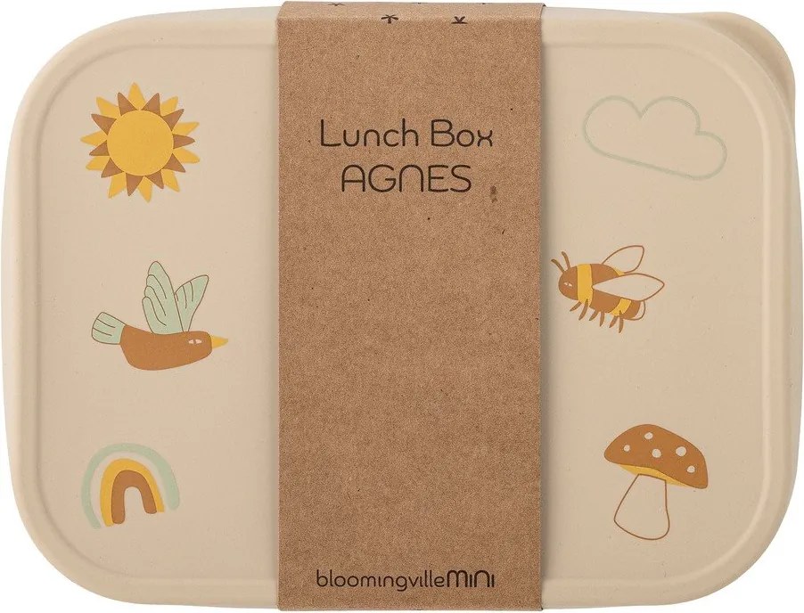 Nerezový dětský svačinový box ve stříbrné barvě Agnes – Bloomingville Mini