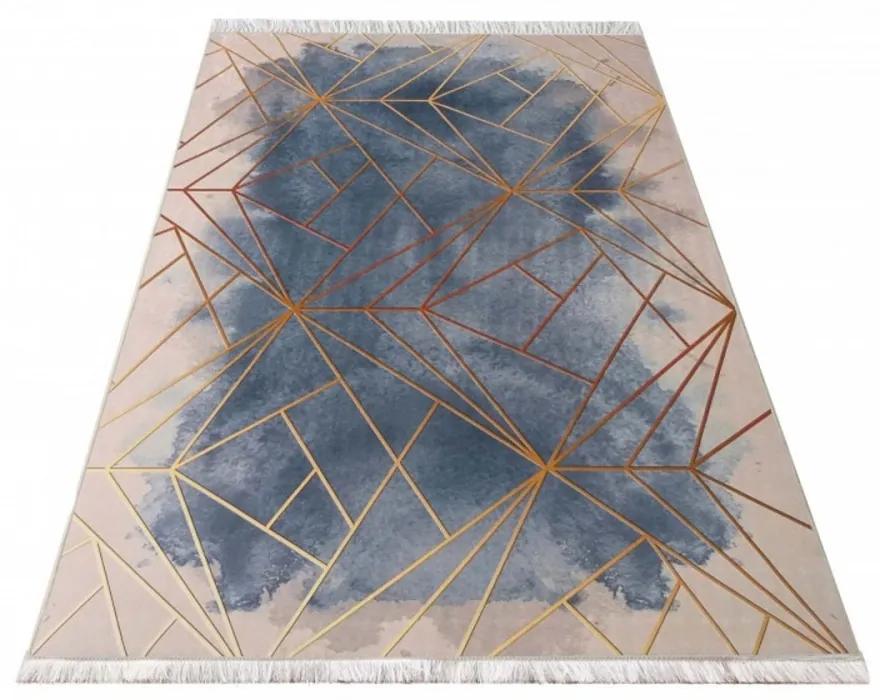 Kusový koberec Diamo modrý, Velikosti 60x100cm