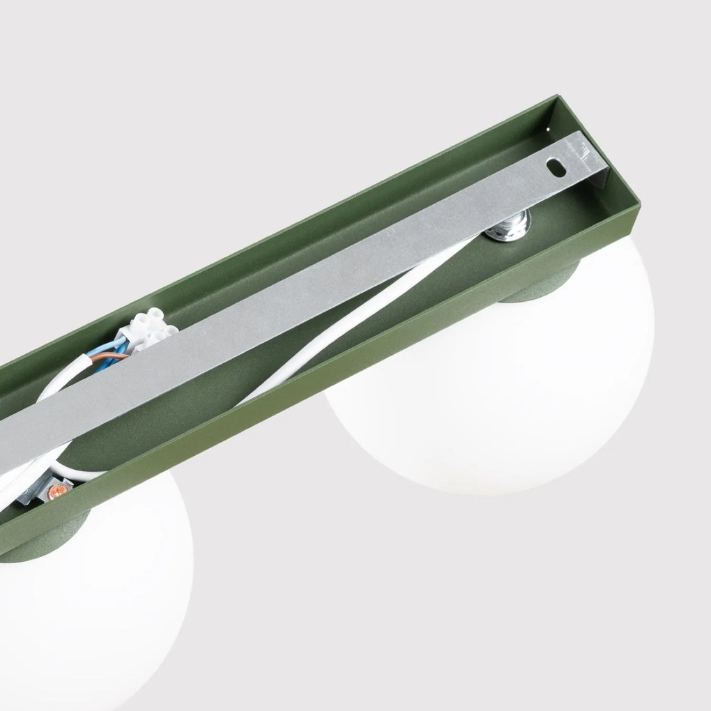 Sollux Lighting Stropní svítidlo YOLI 2 olivově zelené