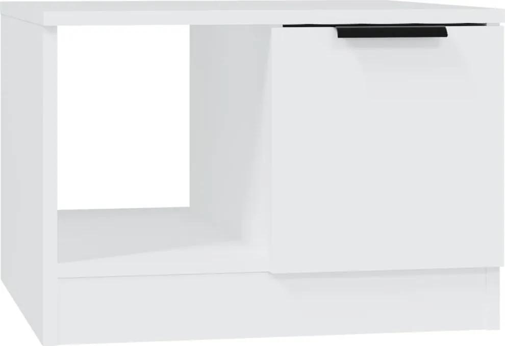 vidaXL Konferenční stolek 50 x 50 x 36 cm kompozitní dřevo [811340] Barva: Bílá