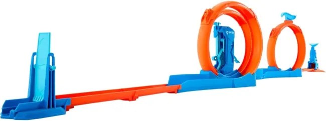 Stavebnice Hot Wheels Track Creator Triple Looping Set Mattel JDW39