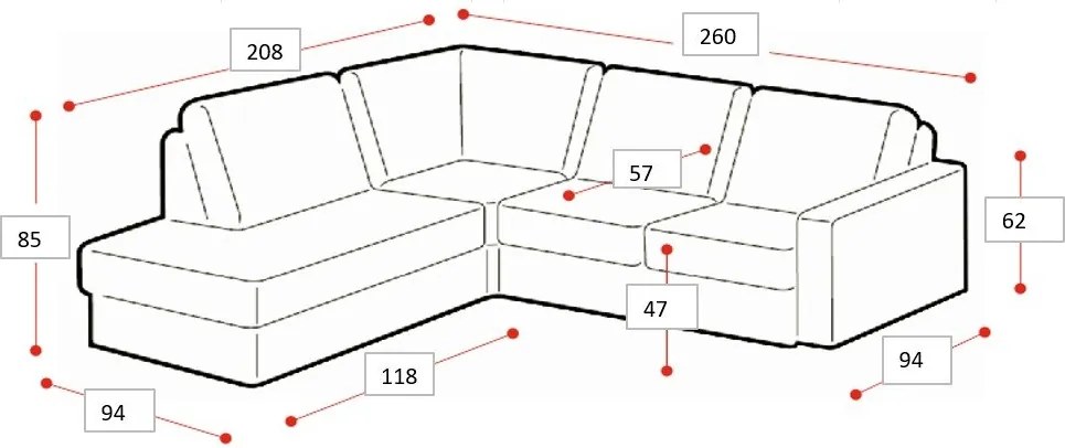 Tmavě zelená žinylková rohová pohovka (levý roh/do L) Amsterdam – Scandic