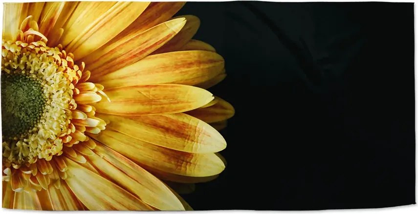 Sablio Ručník žlutá gerbera - 50x100 cm