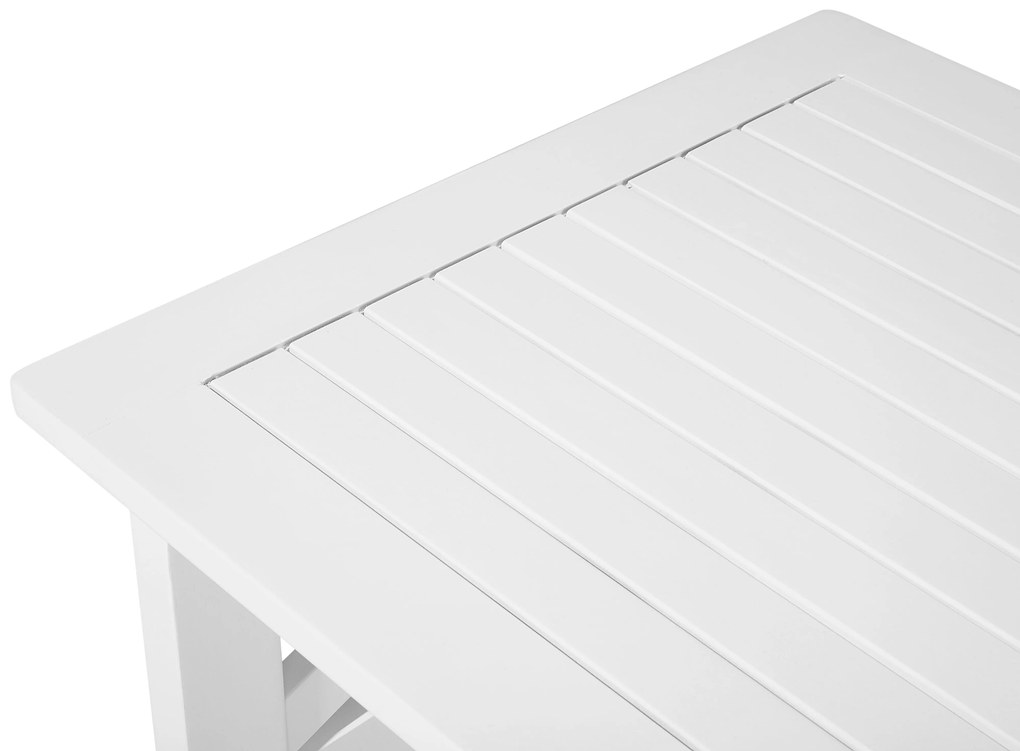 Stůl z akátového dřeva 100 x 55 cm bílý BALTIC II Beliani