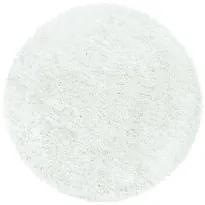 Kusový koberec Fluffy Shaggy 3500 white kruh-120x120 (průměr) kruh