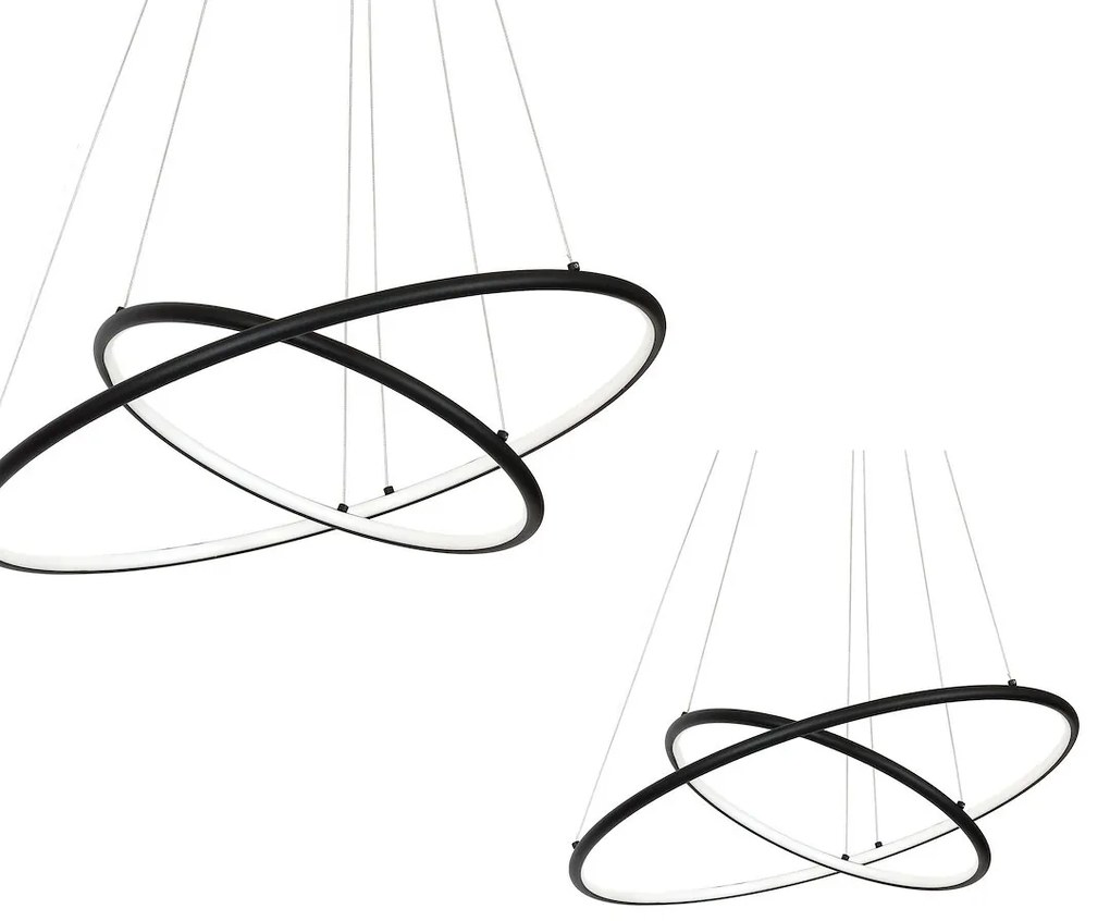 Závěsné LED svítidlo Orion, 2x LED 53w, 3000k, b