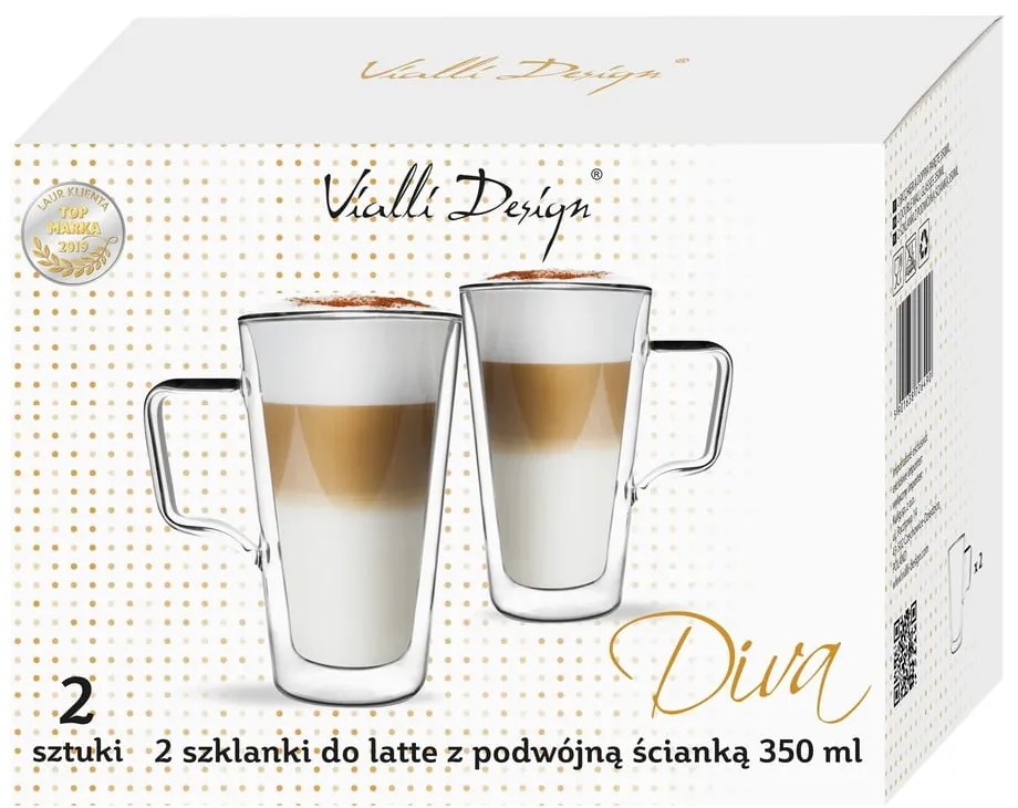 Hrnky v sadě 2 ks 350 ml Diva – Vialli Design