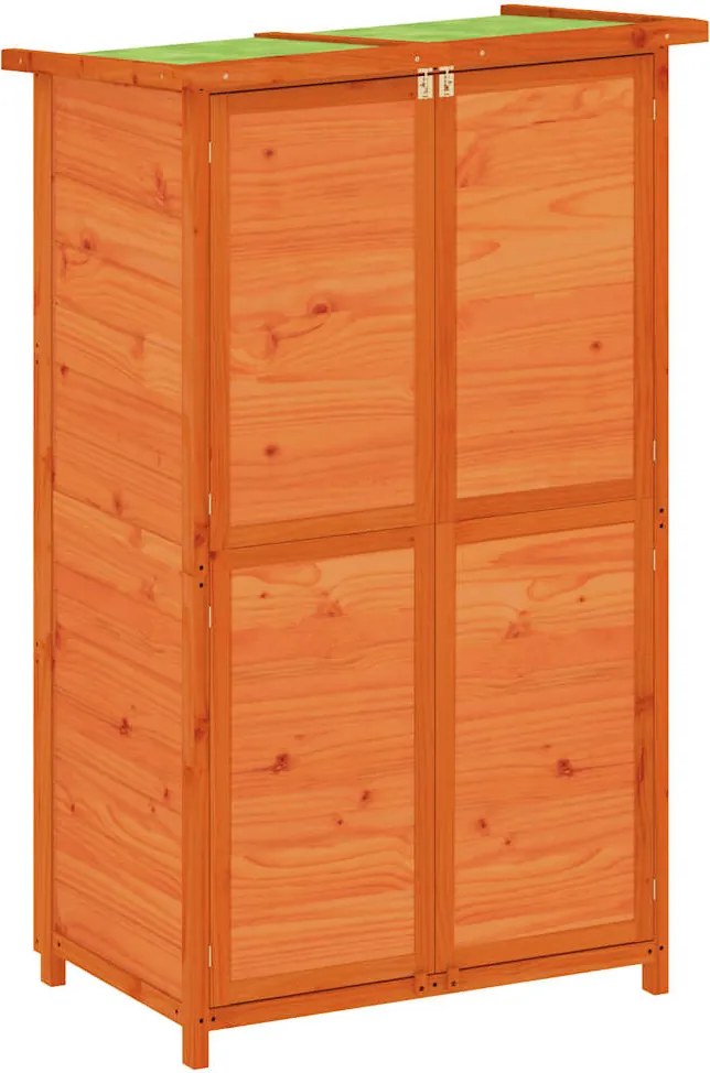 Zahradní přístřešek na nářadí hnědý 83x57x140 cm masiv borovice 172240