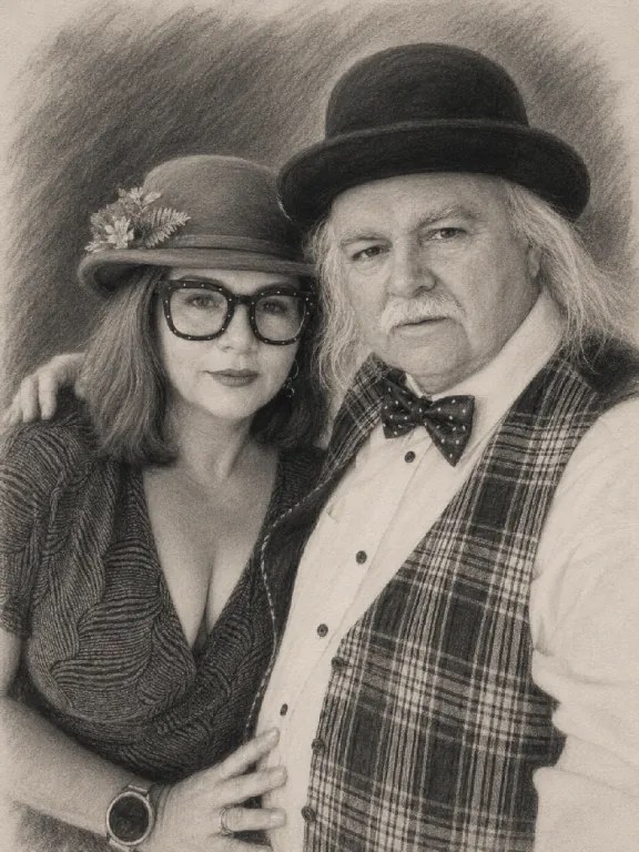 Foto obraz z vlastní fotky na plátno – Nostalgická skica a uhel