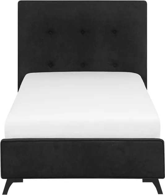 Čalouněná černá postel 90x200 cm - AMBASSADOR
