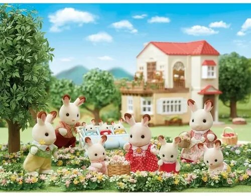 Sylvanian Families Rodina "chocolate" králíků, nová