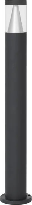 NV 9905024 Venkovní sloupkové svítidlo ROCK černý hliník stříbrný hliník a čirý akryl LED 8W 3000K 220-240V 120st. IP65 - NOVA LUCE