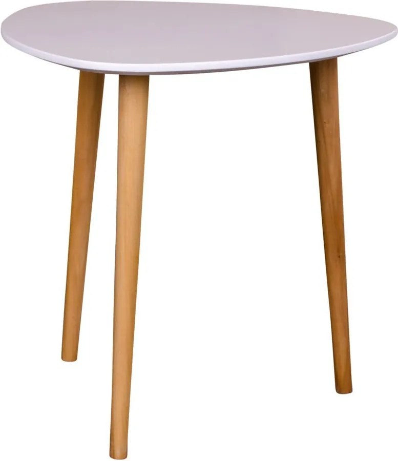 Bílý odkládací stolek House Nordic Genova, výška 47,5 cm