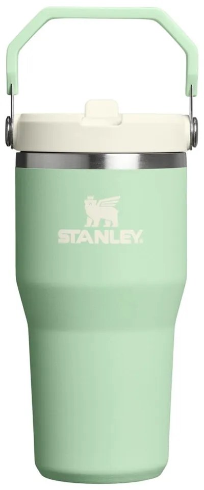 Šalvějově zelená termoska z nerezové oceli 600 ml IceFlow™ Flip Straw 2.0 Tumbler Pistachio – Stanley