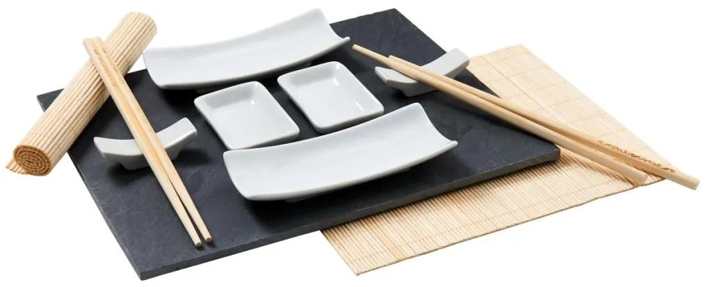 EXCELLENT Sushi set porcelán/břidlice/bambus sada 11ks KO-210000010