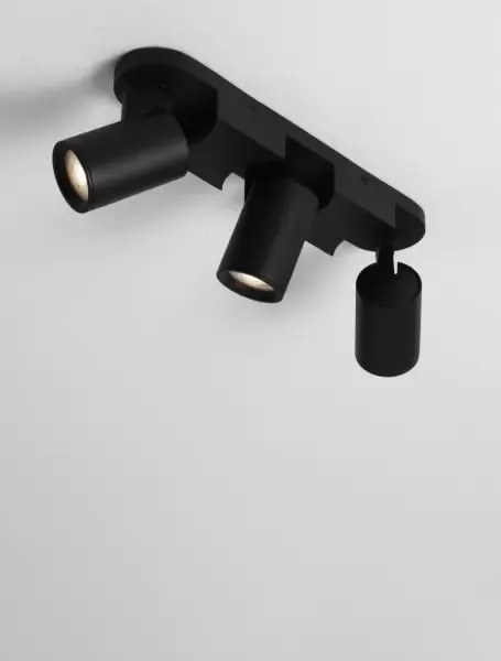 Minimalistické bodové svítidlo Esto 3 Černá