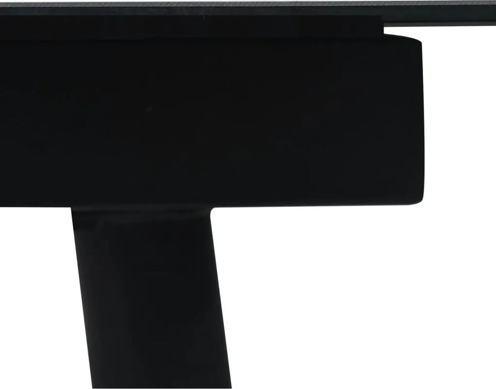 vidaXL 5dílný zahradní jídelní set černý PVC ratan [3060269]