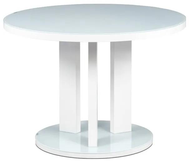Sconto Jídelní stůl JAXON bílá/sklo
